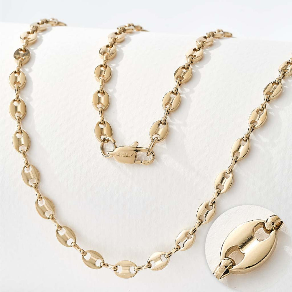 Cadena Ancla Oro Laminado – Goldier.co